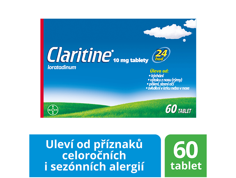 Tablety Claritine – úleva od příznaků alergie na 24 hodin